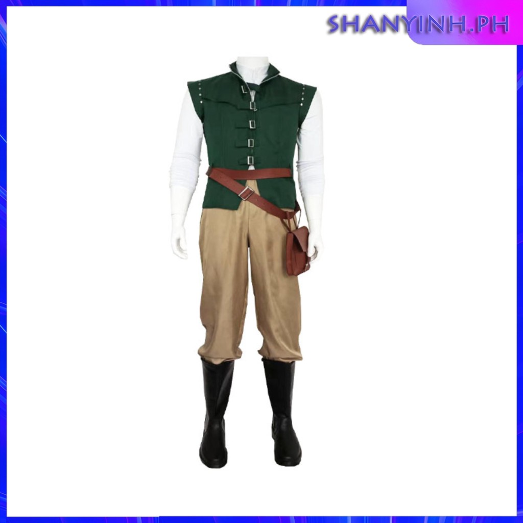 Rapunzels Tangled Adventure Flynn Rider Cosplay Costume Halloween Role ...