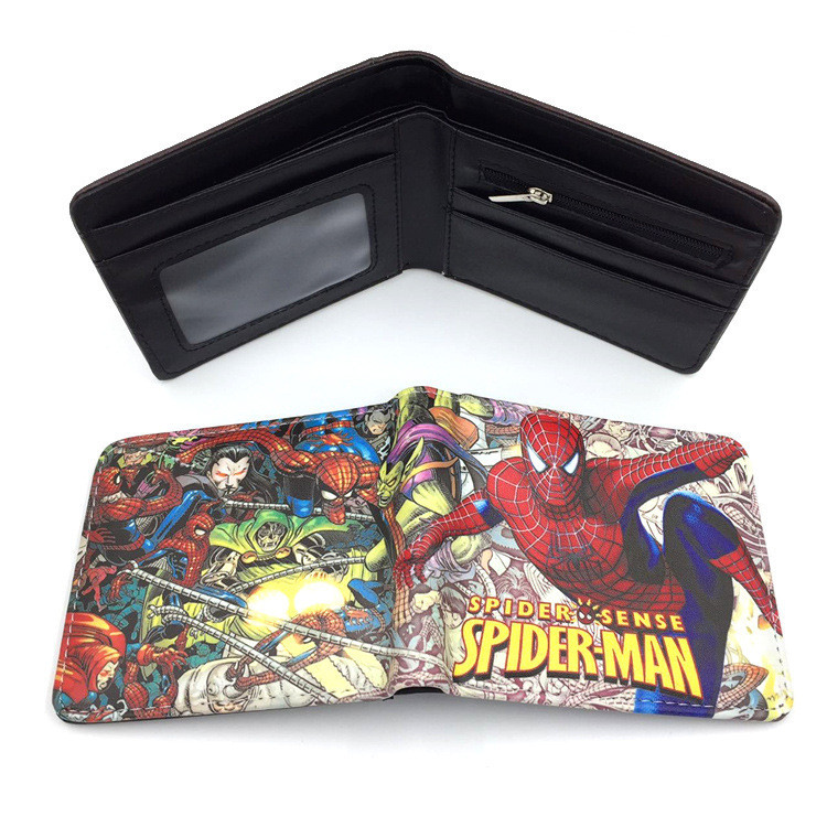 Cartoon Cartoon Wallet Coin Purse Card Holder Superhero Spiderman ...