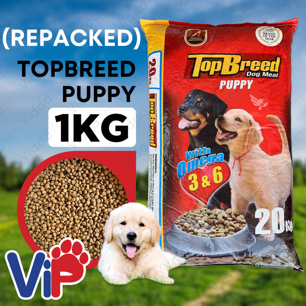 Puppy Perfection: Top Breed 1kg repacked Food for animals | Shopee ...