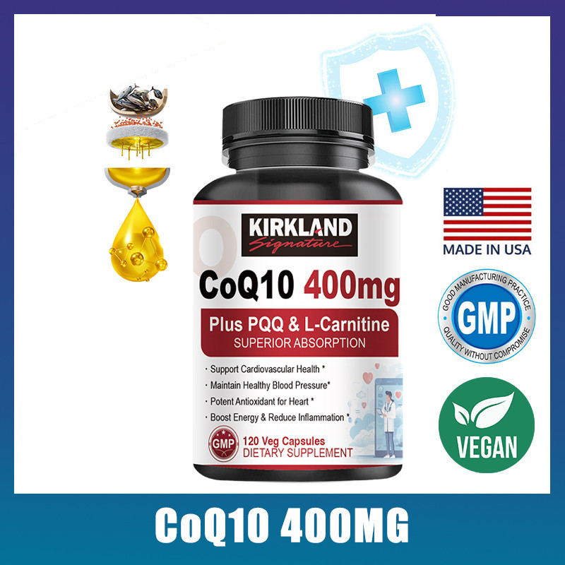 CoQ10-400mg High Absorption Coenzyme-Q10 Supports Heart,Brain Immune ...