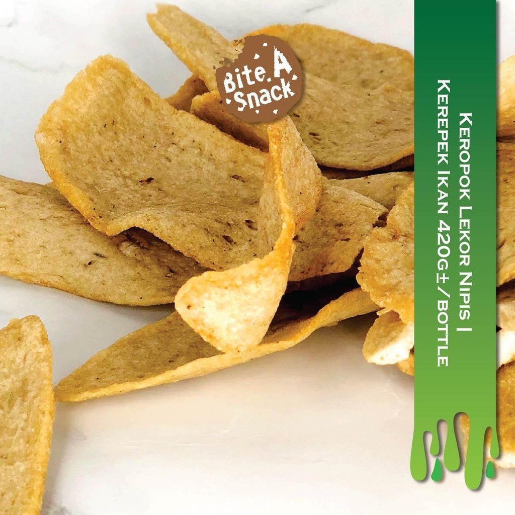 Homemade Thin Lekor Crackers Fish Chips 420g /bottle | Shopee Philippines