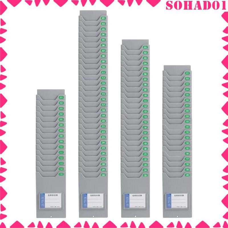 [Sohad] Time Cards Rack Wall Mount to Attendance Time Multifunctional ...