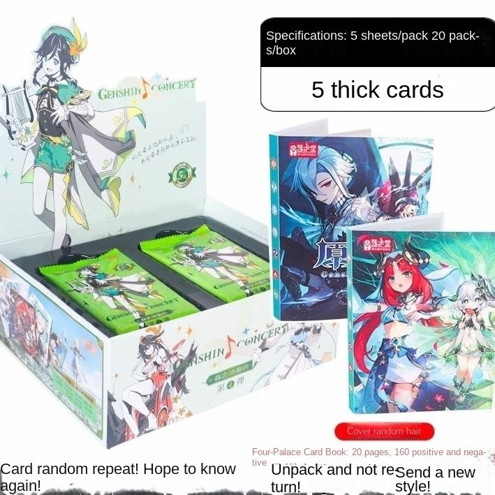 New Style Mika Yuanshen SR Card Deluxe Edition Trading Collection Card ...