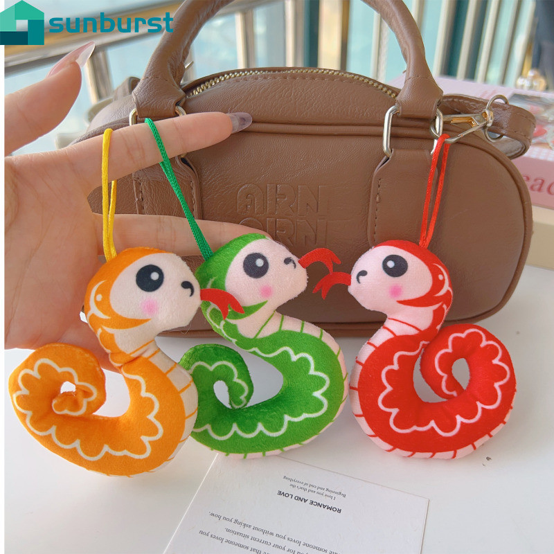 Cartoon Snake Pendant Rope Keychain - Backpack Hanging Pendant - Plush ...
