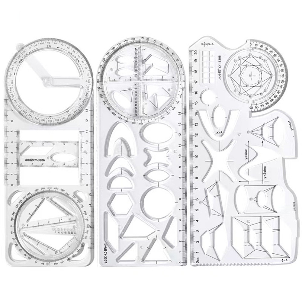 Multi-functional Geometric Rotating Ruler | Shopee Philippines