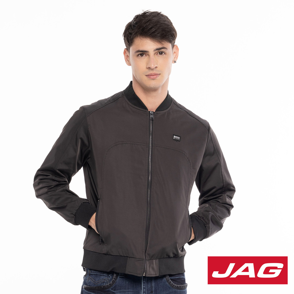 Jag Black Men's Moto Fit Bomber Jacket | Shopee Philippines