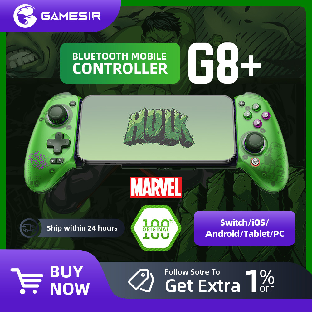 Gamesir G8 Plus Gamepad Bluetooth Mobile Gaming Controller Limited Edition Marvel Thanos For 
