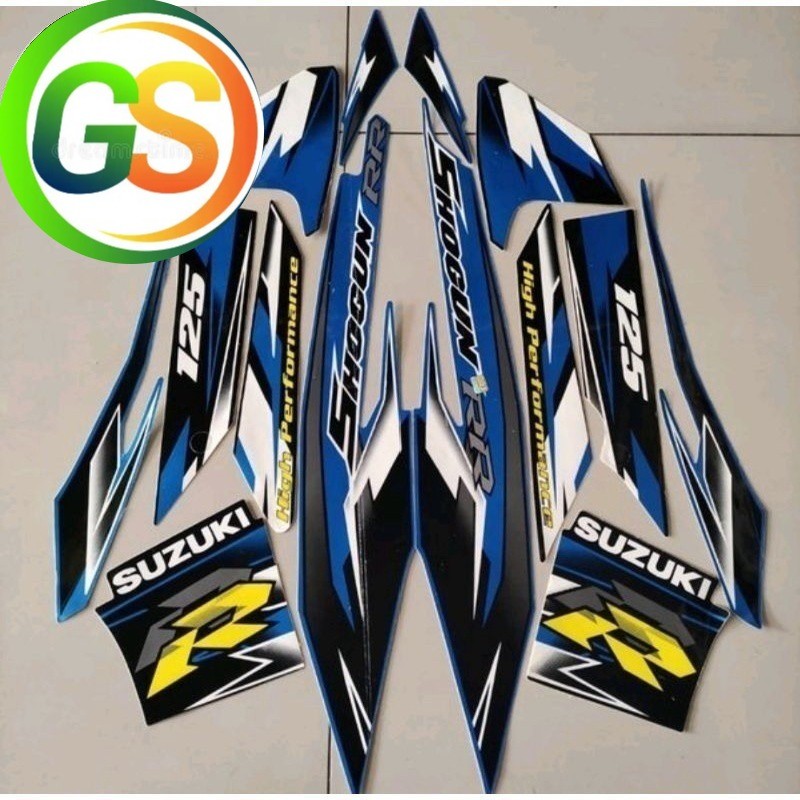 HITAM Motorcycle Polet Striping List suzuki shogun rr 125 2008 Black ...