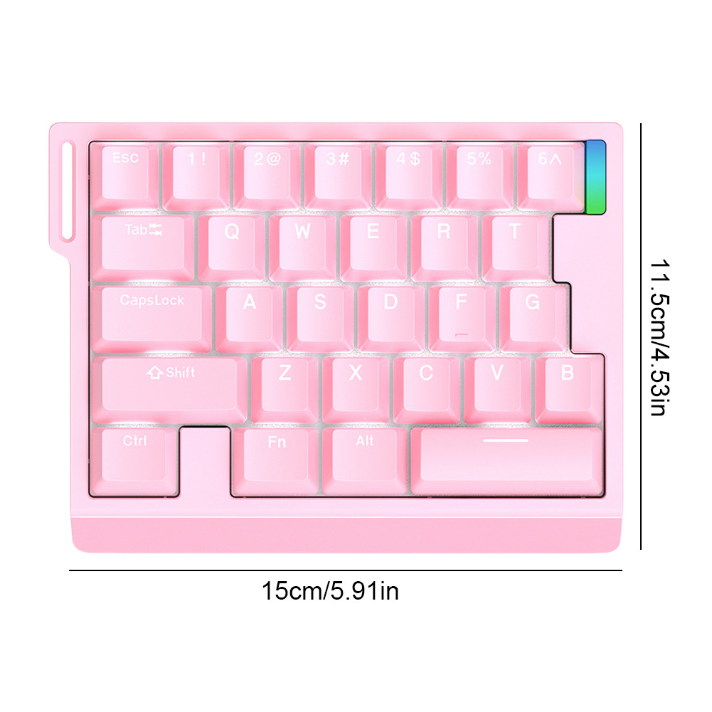 HE30 Gaming Mechanical Keyboard Wired Gamer Keyboards 29 Keys Magnetic ...