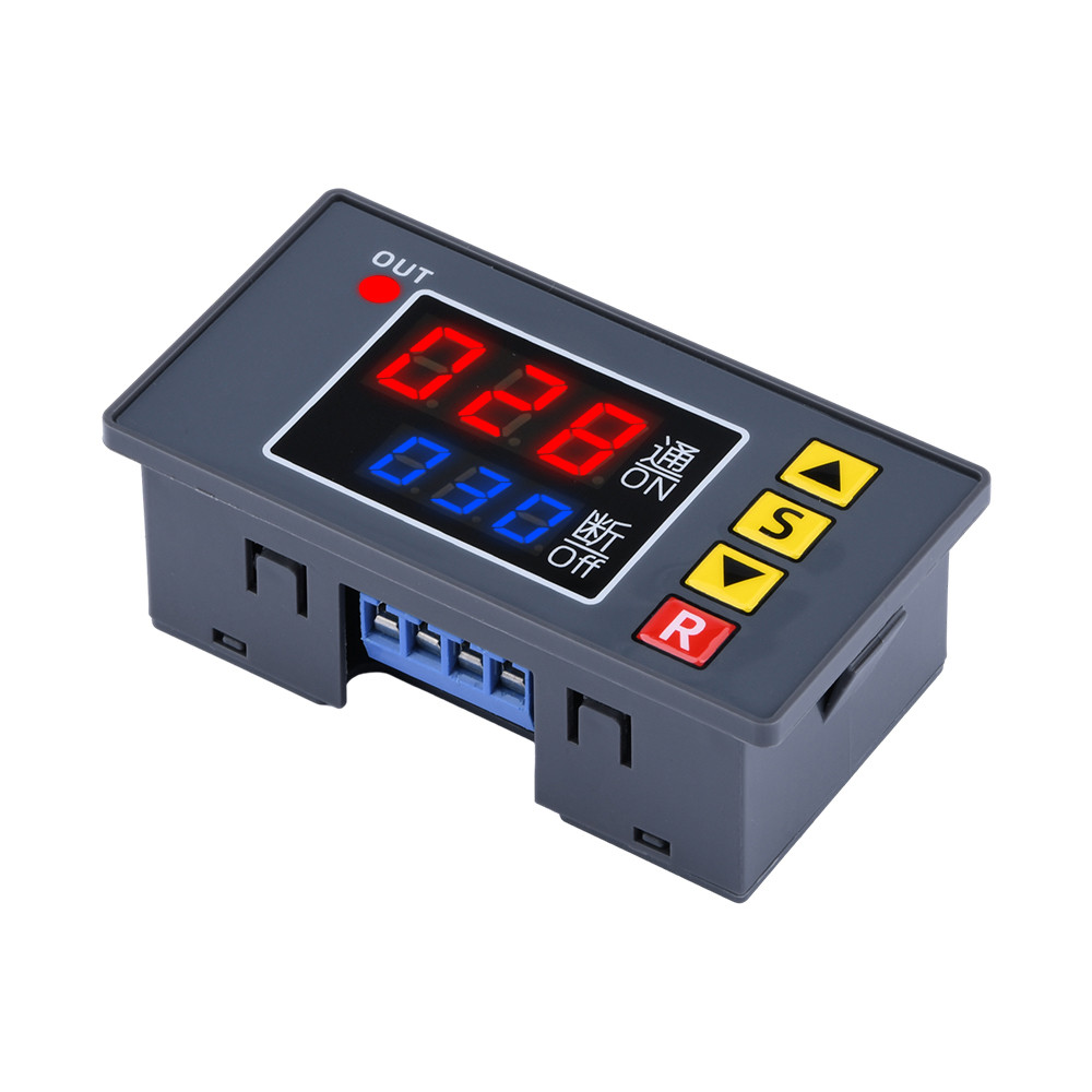 T3231 110V 220V 12V Digital Time Delay Relay LED Display Cyclic Timing Control Switch Adjustable ...