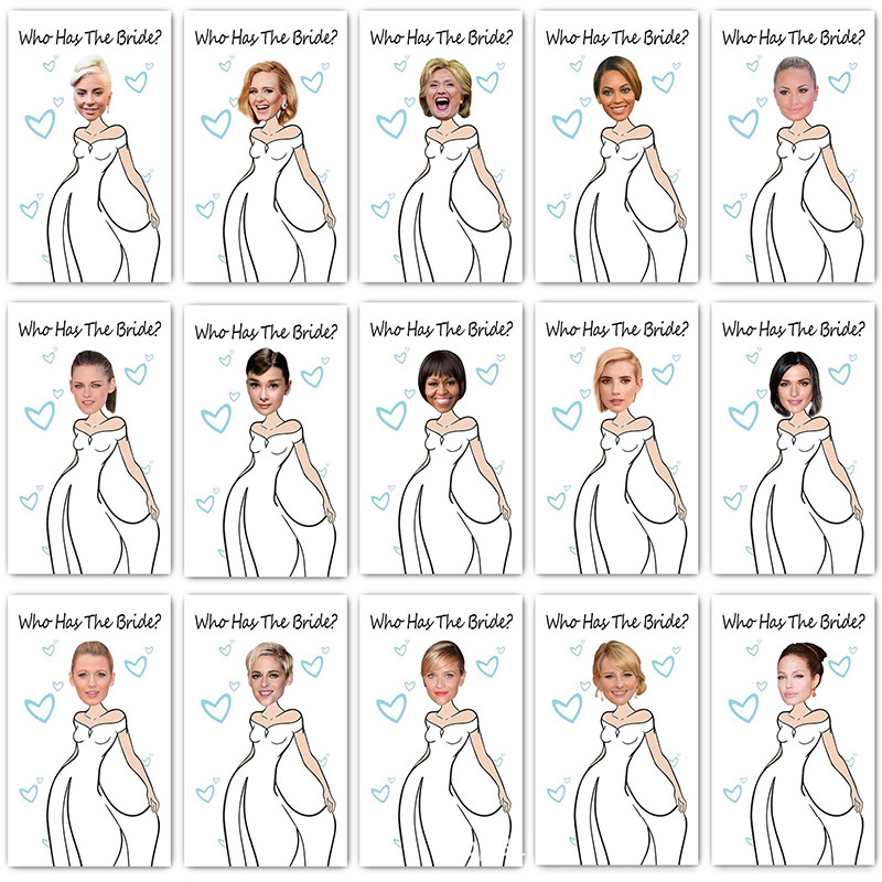 [GOI] Bridal Shower Games - Who Has The Bride Scratch Off Celebrity ...