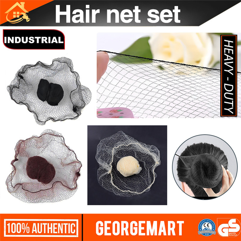 Black Hair Nets 100pcs ULTECHNOVO 100pcs Invisible Hair Nets - Black ...
