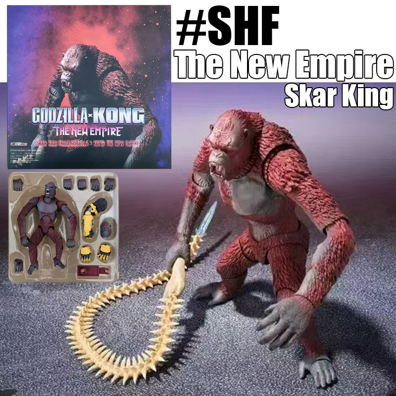 Skar King SHM Godzilla x Kong The New Empire Skar King Action Figure ...