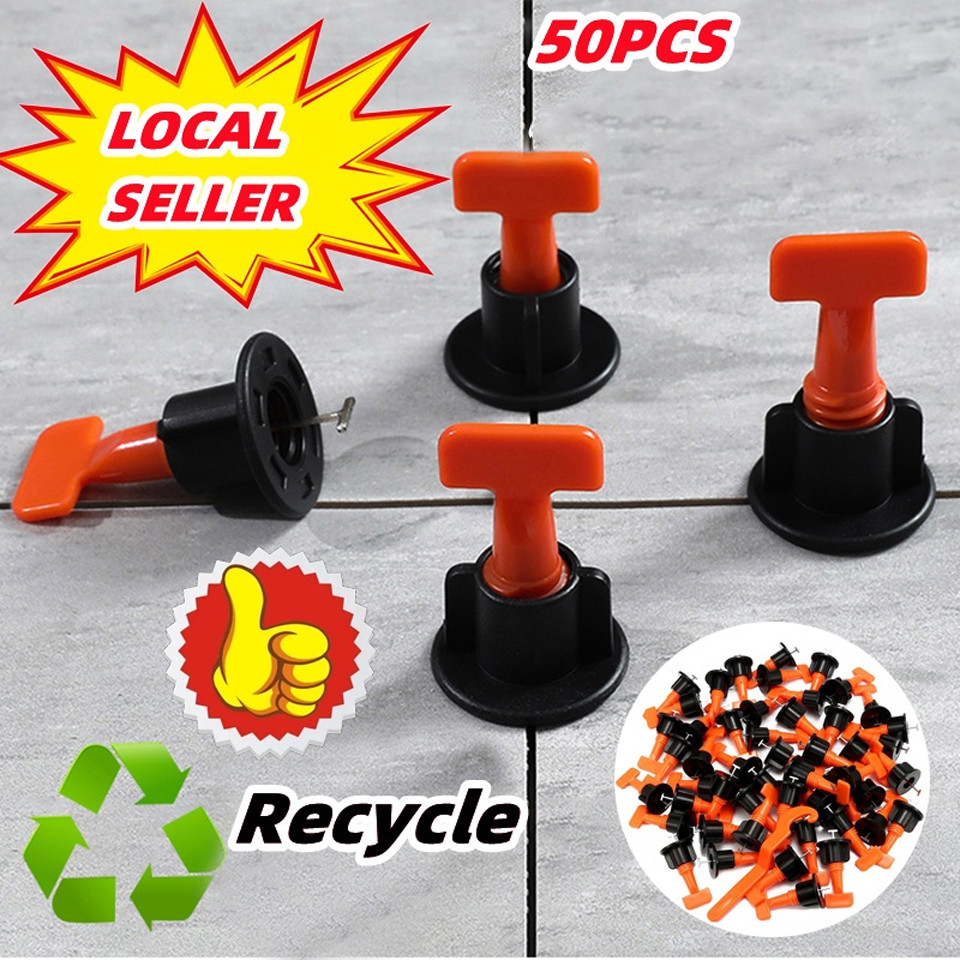 Tile Flooring Leveler Clip 50pcs Wedges Tile With Spacers Plier For ...