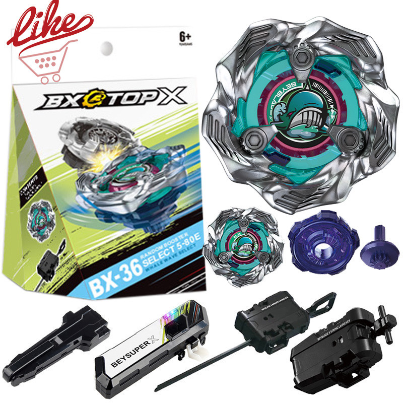 Beyblade X BX-36 Whale Wave Beyblade Xtreme with Launcher Led Grip Set ...