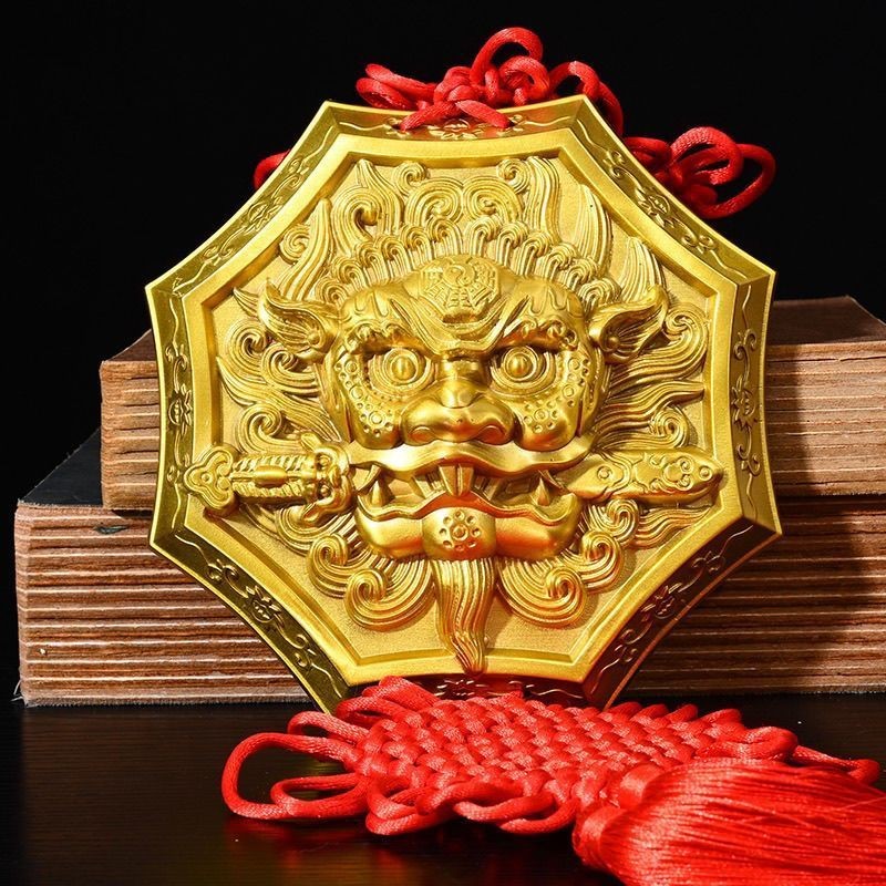 Lion Bite Sword Lion Bite Sword Animal Head Pure Copper Ornaments Tiger ...