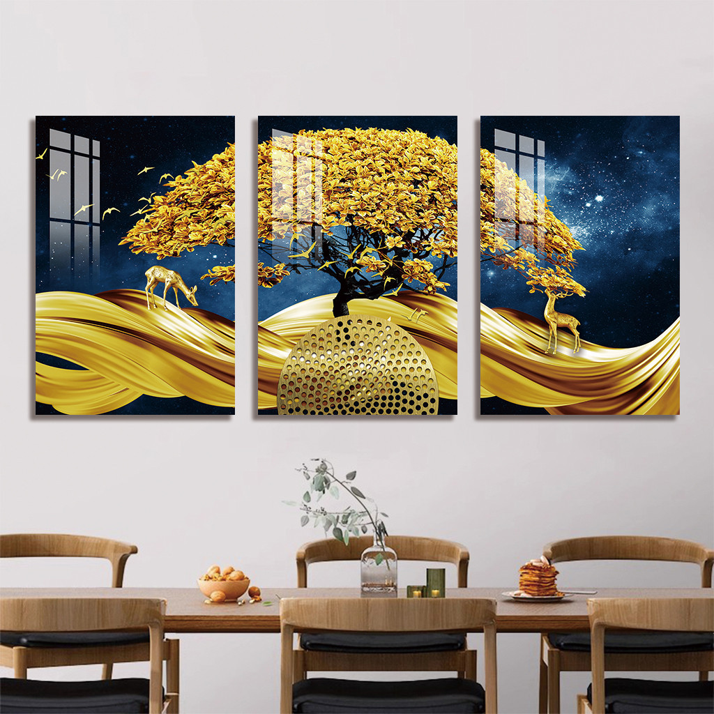 Money Tree Money Tree Gold Coin Tree Fortune Tree Home Decor Wall Art ...