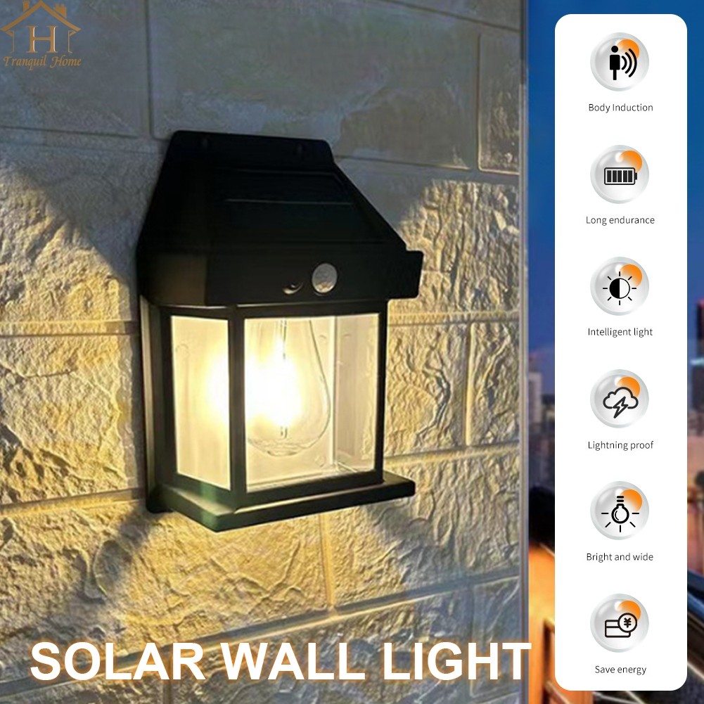 Solar Wall Light Three-mode Intelligent Human Body Sensing Outdoor ...