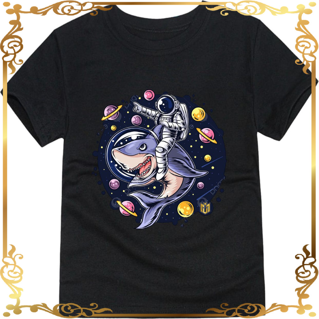 KHAFA Children's Distro T-Shirt with Astro Shark Aesthetic Image for ...