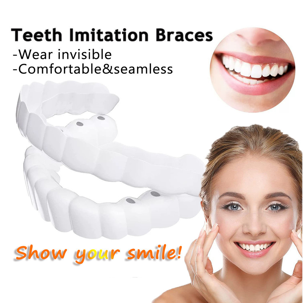 BK Silicone Teeth Covers - Upper and Lower False Teeth for Comfortable ...