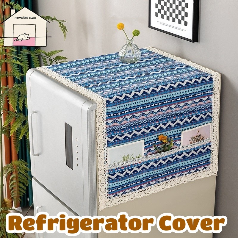 Refrigerator Cover Cloth With Pocket Ref Cover Refrigerator Washing ...