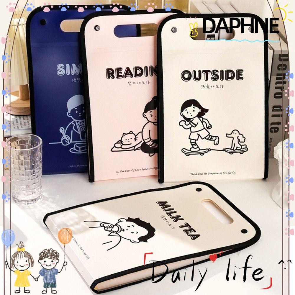 DAPHNE Test Paper Storage Folder, PP With English Letter Pattern A4 ...