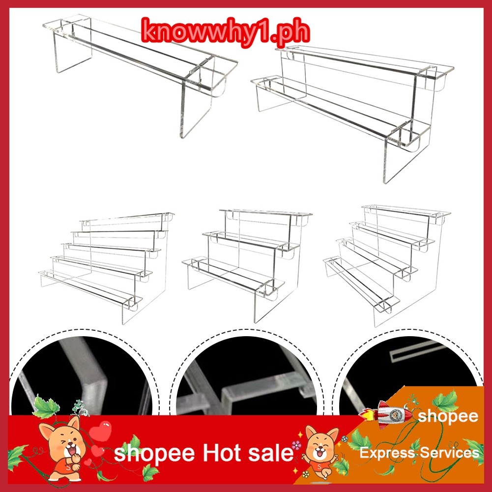 ⭐Ready Stock⭐ Acrylic transparent ladder hand-made model display stand ...