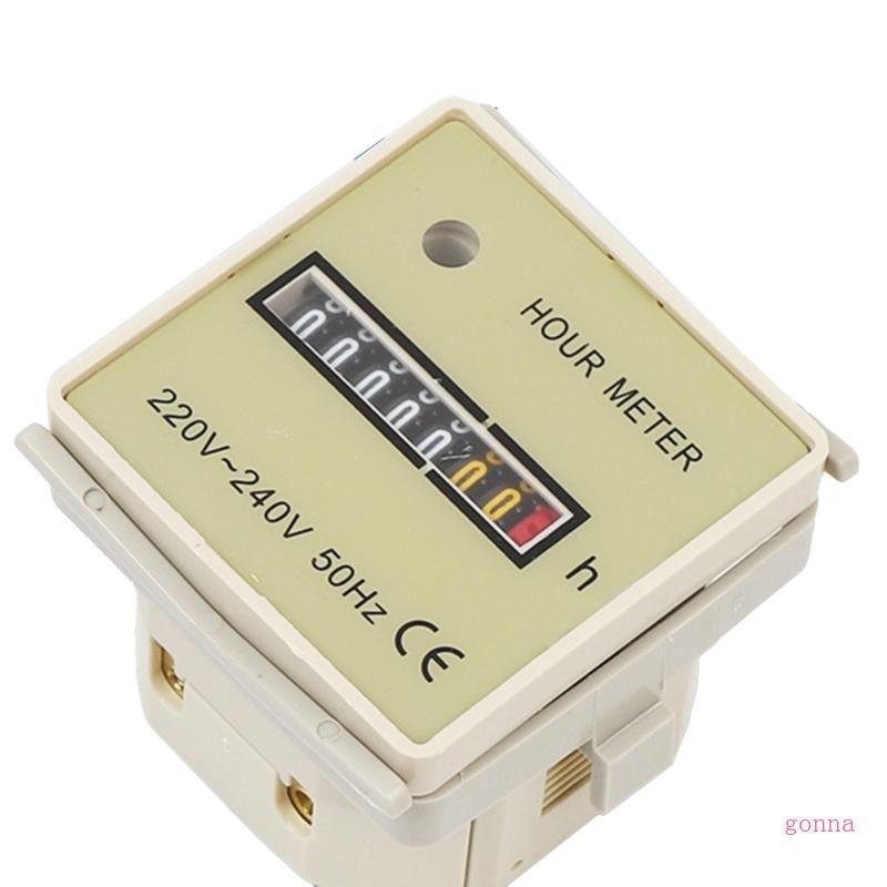 gonna Hour Meter Timers Counter 220V-240V 50Hz Operating Hours Counter ...