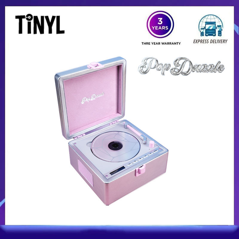 TINYL POPDAZZLE Kpop Retro cd player Bluetooth Audio Player Compact ...