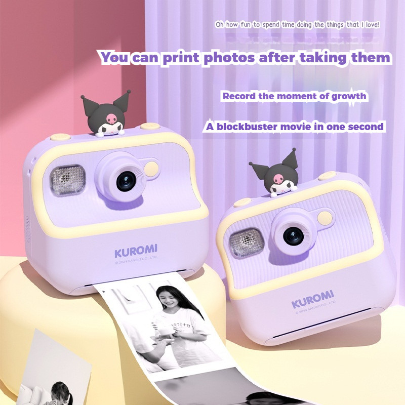 Sanrio Kuromi Children's Camera, Printable Photo Camera, Can Photograph ...