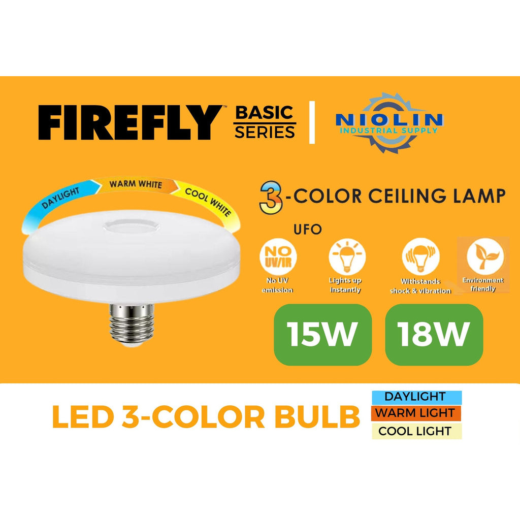 FIREFLY Tri - Color UFO LED Bulb | Shopee Philippines