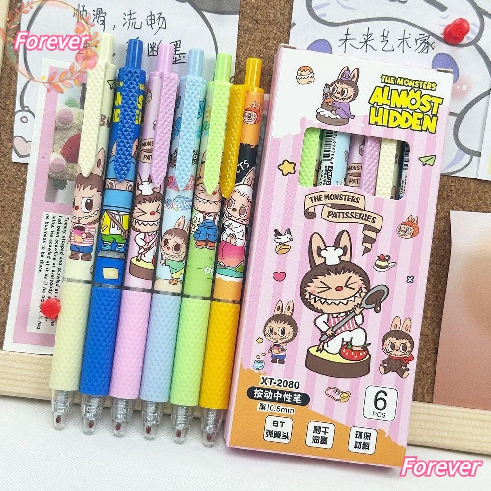 FOREVER Labubu Gel Pens, Smooth Cartoon Ballpoint Pen, Kawaii ...