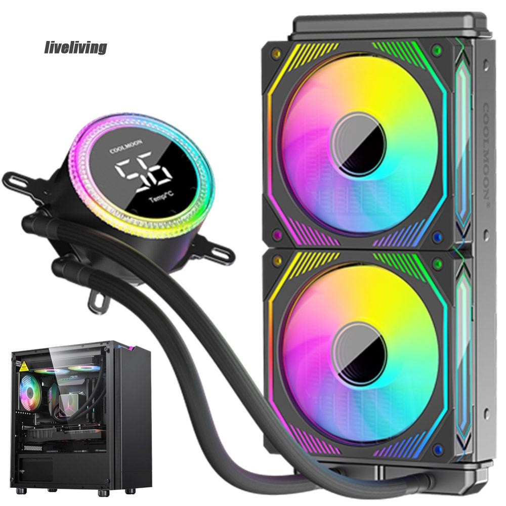 Liquid CPU Cooler 120mm ARGB & PWM Fans Water Cooling CPU Cooler for ...