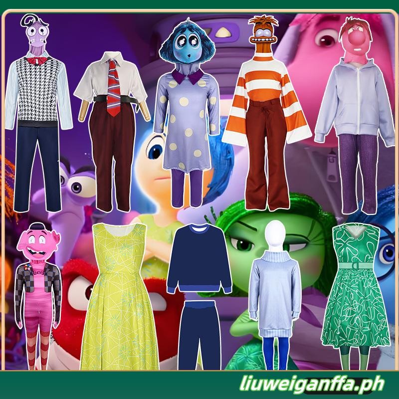 Anime Inside Out 2 Joy Yellow Cosplay Costume for Adult Women Disgust ...