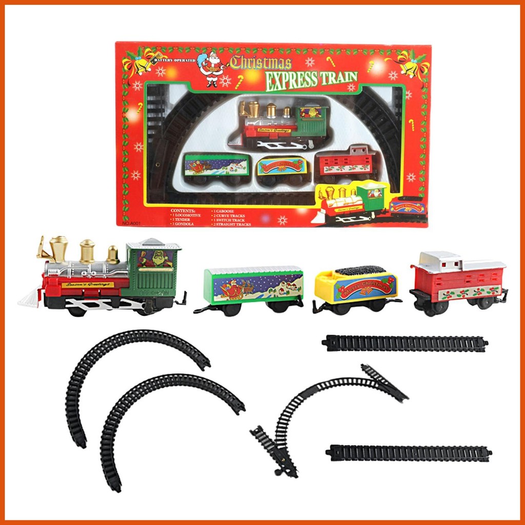 Christmas Train Toy Christmas Kids Trains with Tracks Train Sets Under ...