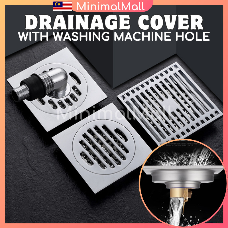 10CM Drainage Cover Washing Machine Floor Trap Toilet Shower Bathroom ...
