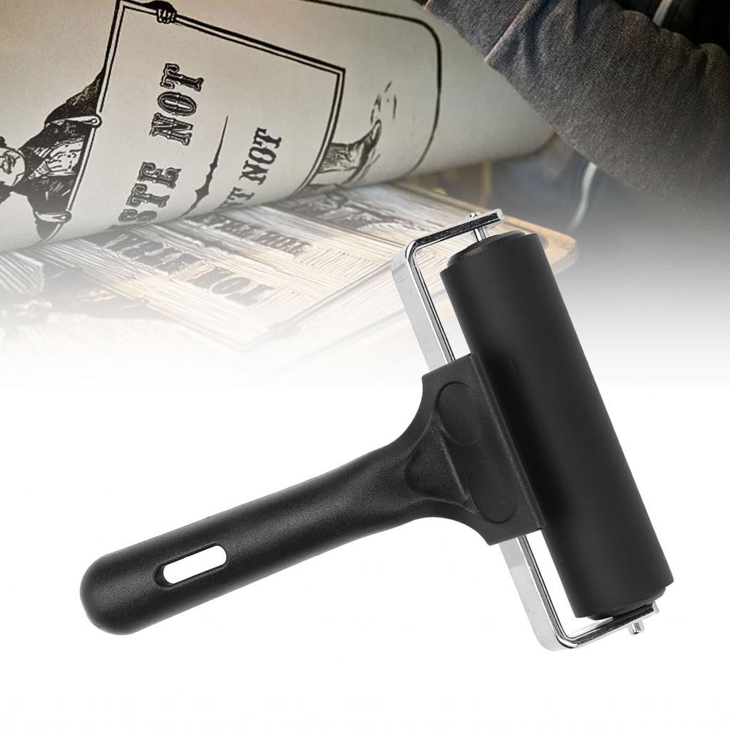 Piaoliangmm Printmaking Roller Smooth Rolling Rubber Brayer Portable ...