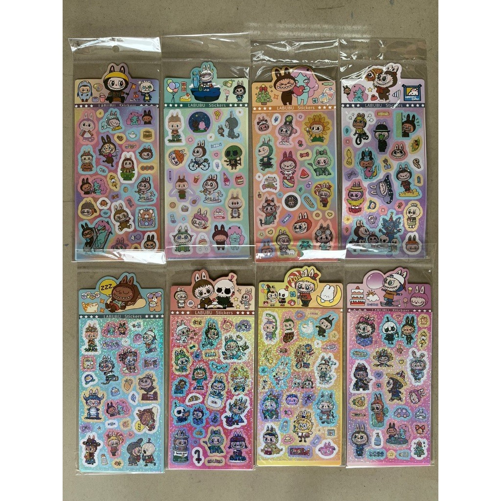 Labubu Popmart Sticker Large Labubu Hologram Sticker | Shopee Philippines