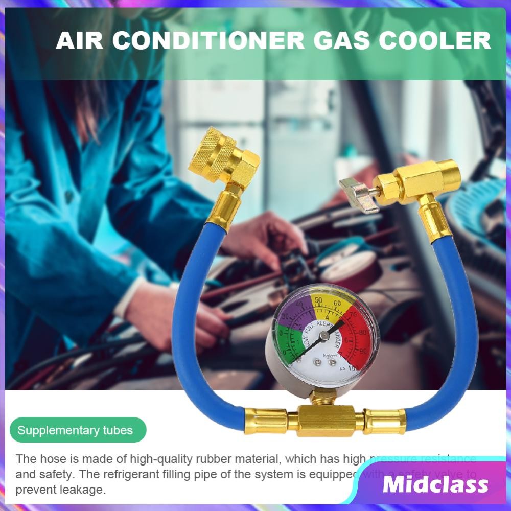 R134A Air Conditioner Gas Cooler with Measuring Gauge Refrigerant ...