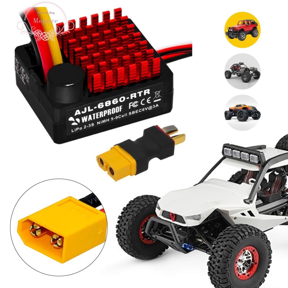 2S-3S LiPo Waterproof Brushed ESC 60A/480A Motor for 1/10 RC Car RC ...