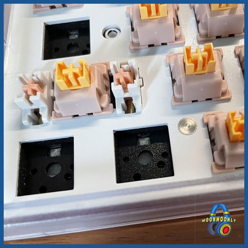 Moon Cream Yellow Peach V2 Silents Linears Switches Pre Lubed Tactile ...