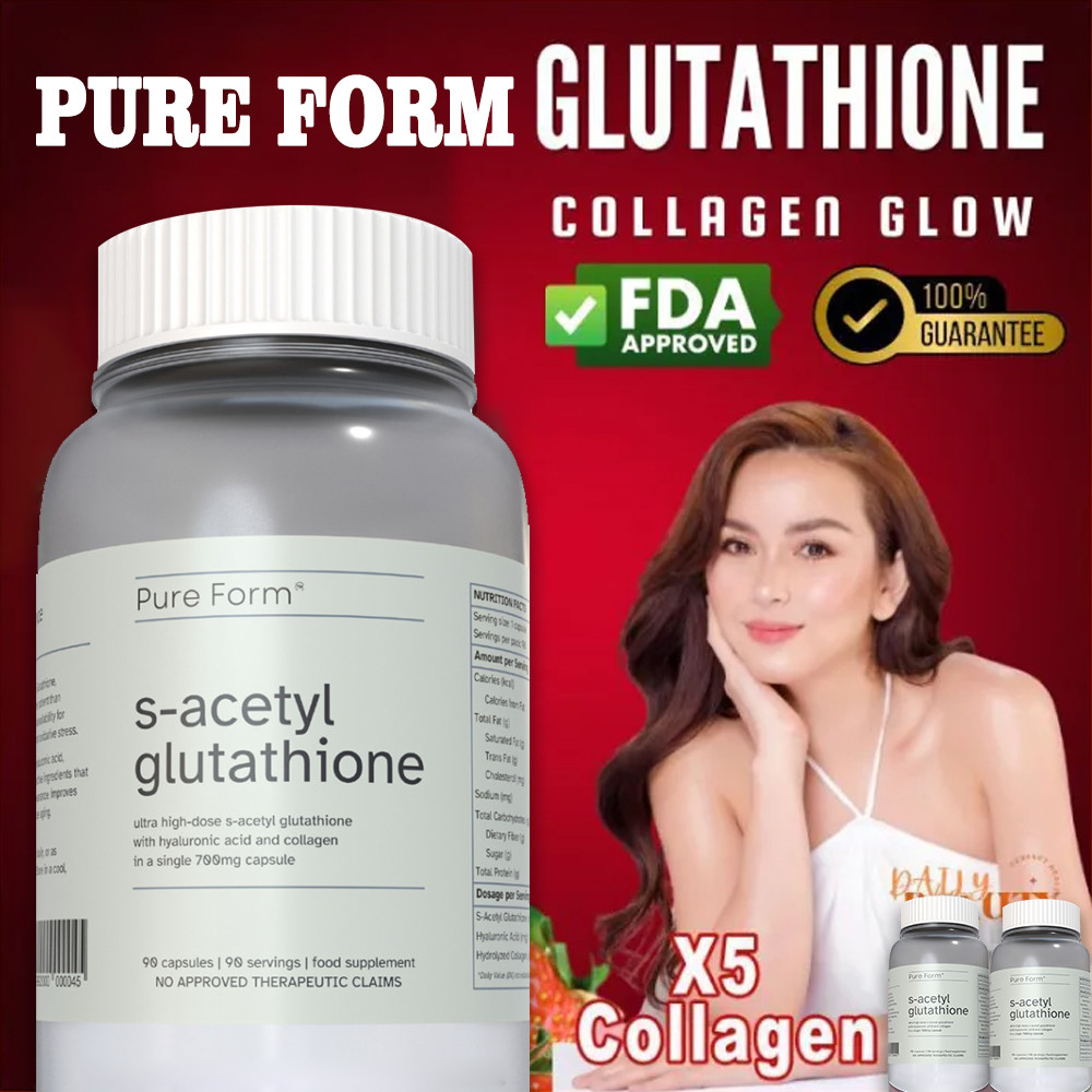 Original Pure Form S-Acetyl Glutathione Collagen Glow Capsules ...