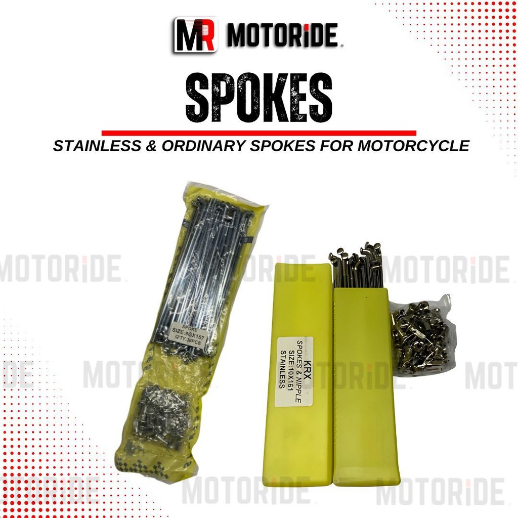 STAINLESS AND ORDINARY SPOKES FOR MOTORCYCLE | Shopee Philippines
