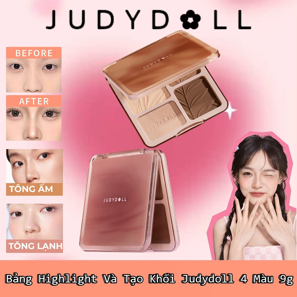4 colors judydoll highlight & block board-01 cool tone/02 warm tone 9G ...