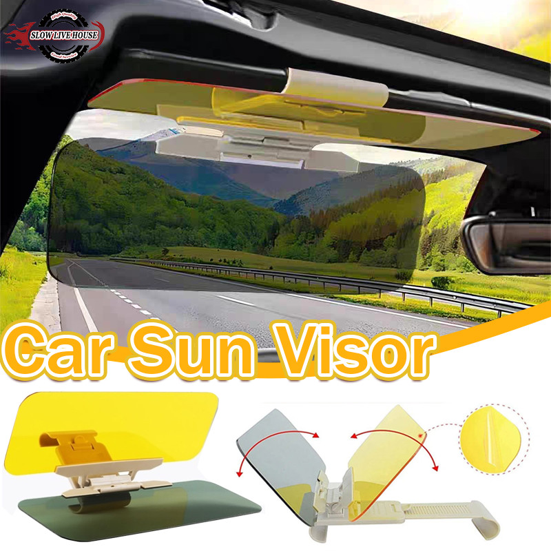 2 in 1 Car Sun Visor HD Anti Glare Mirror Anti-Ultraviolet Visor Board ...