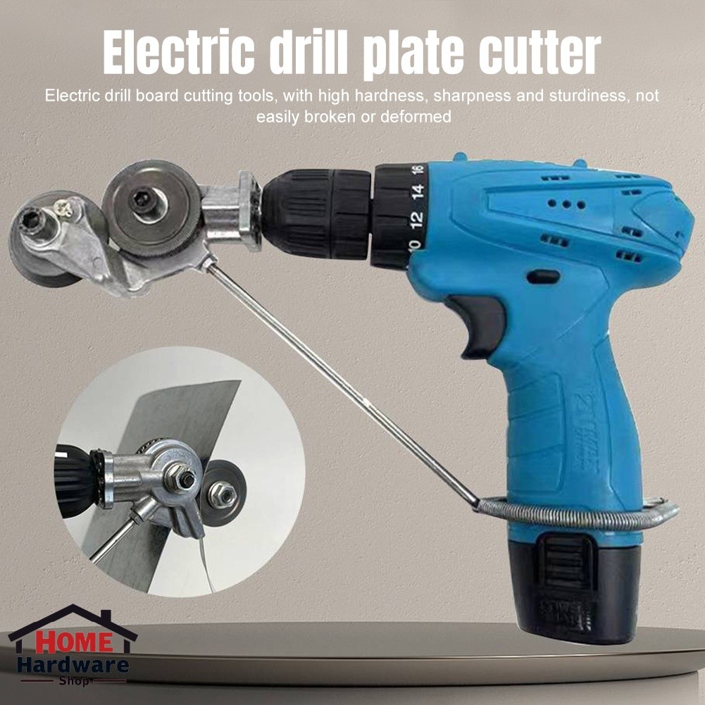 HHS Electric Drill Metal Plate Auxiliary Cutter 0.8mm Metal Iron Tin ...