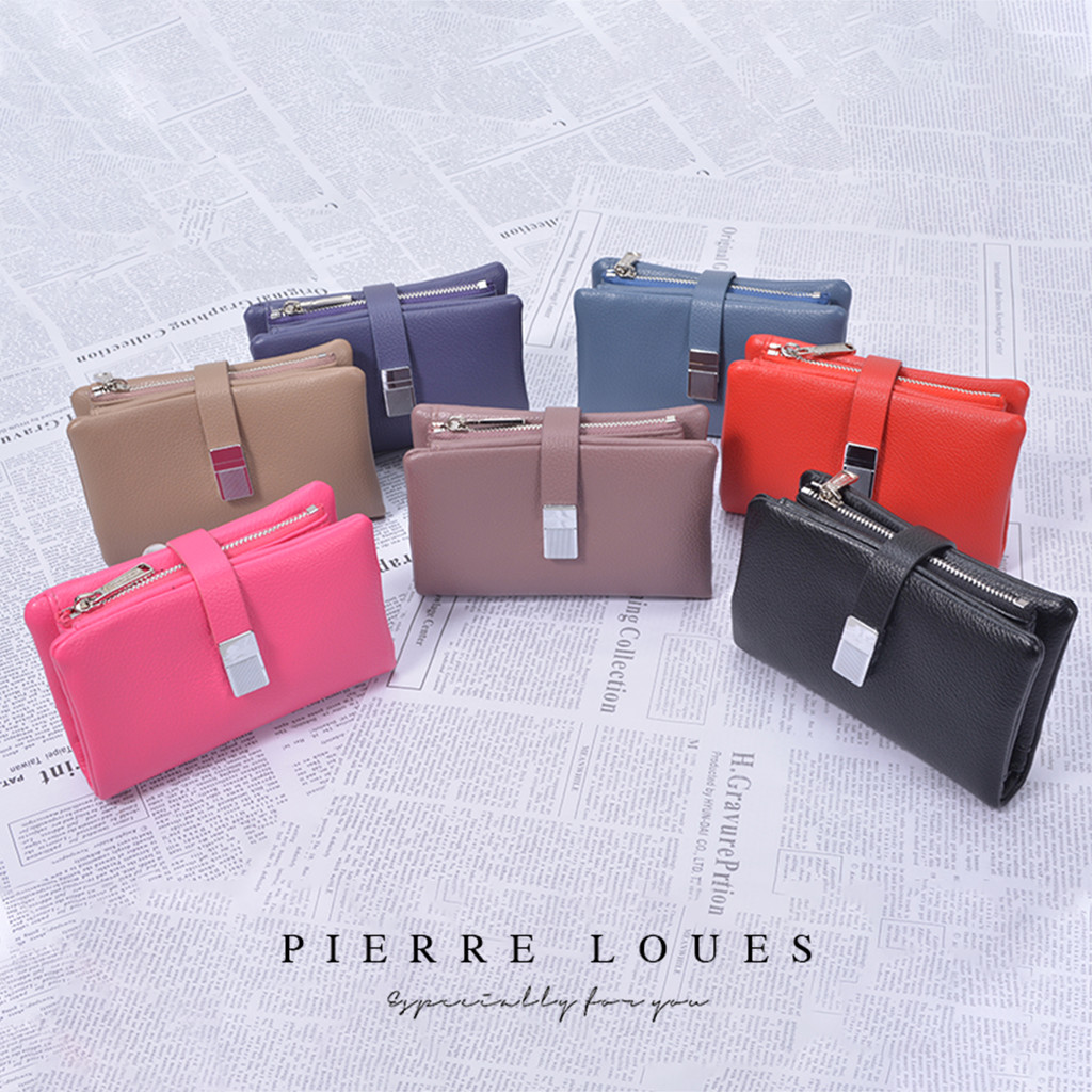 PU Leather Women Wallet Buckle Large Capacity Foldable Multi Card Case ...