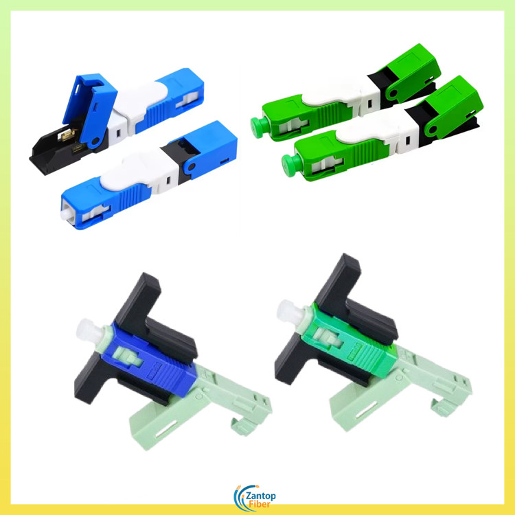 50 pcs Fibre Optic SC Connector Butterfly ESC250D SC/UPC/APC Fiber ...