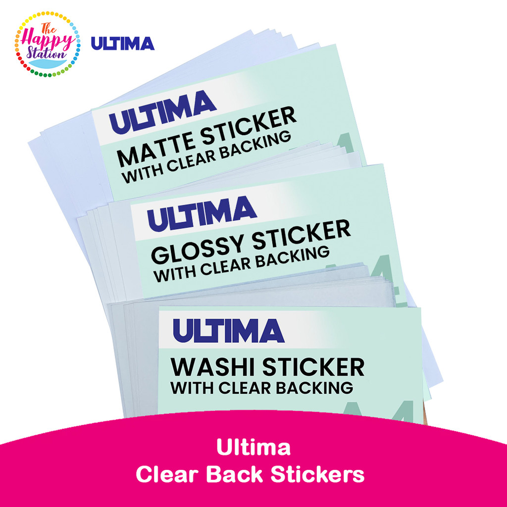 Ultima Clear Back Vinyl Stickers | Shopee Philippines