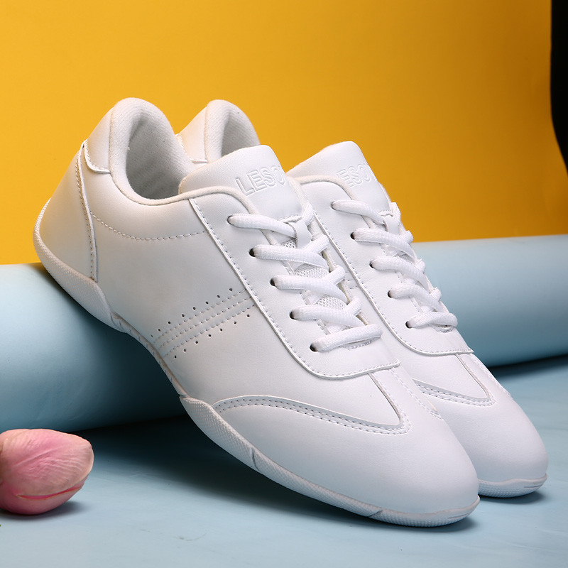 size28-44 pure leather adult-kids Cheerleading Shoes non-slip Dance ...